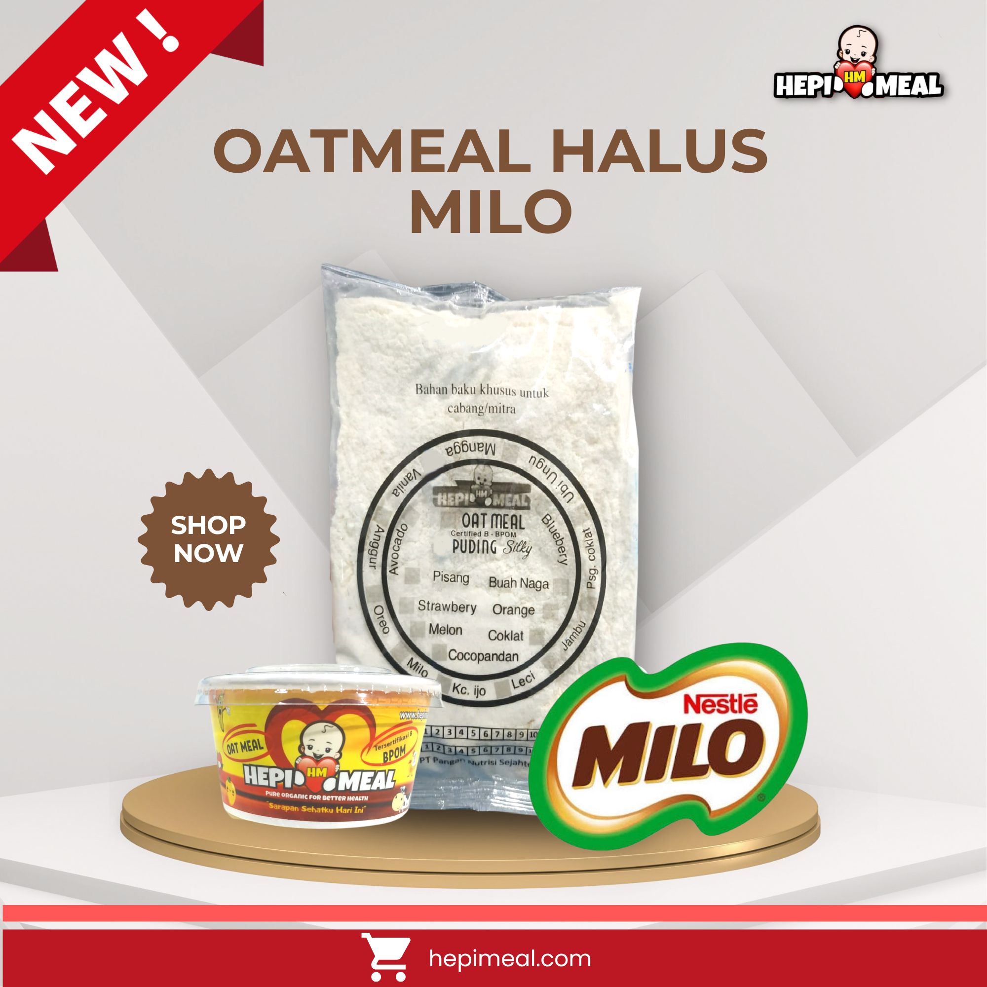Oat Milk Varian Rasa Milo HALUS : master HM bojonegoro